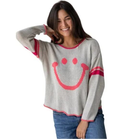 NATURAL LIFE | Sweaters | Natural Life Carson Knit Smiley Face Sweater ...